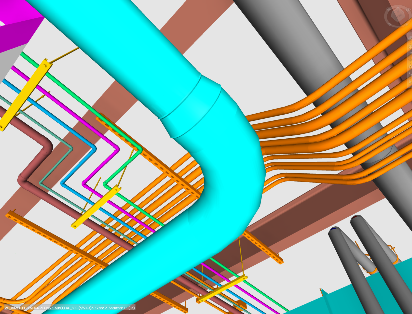 3D COORDINATION - BIM - DH 006 Conduit BIM model 2020-07-30 092940 ...